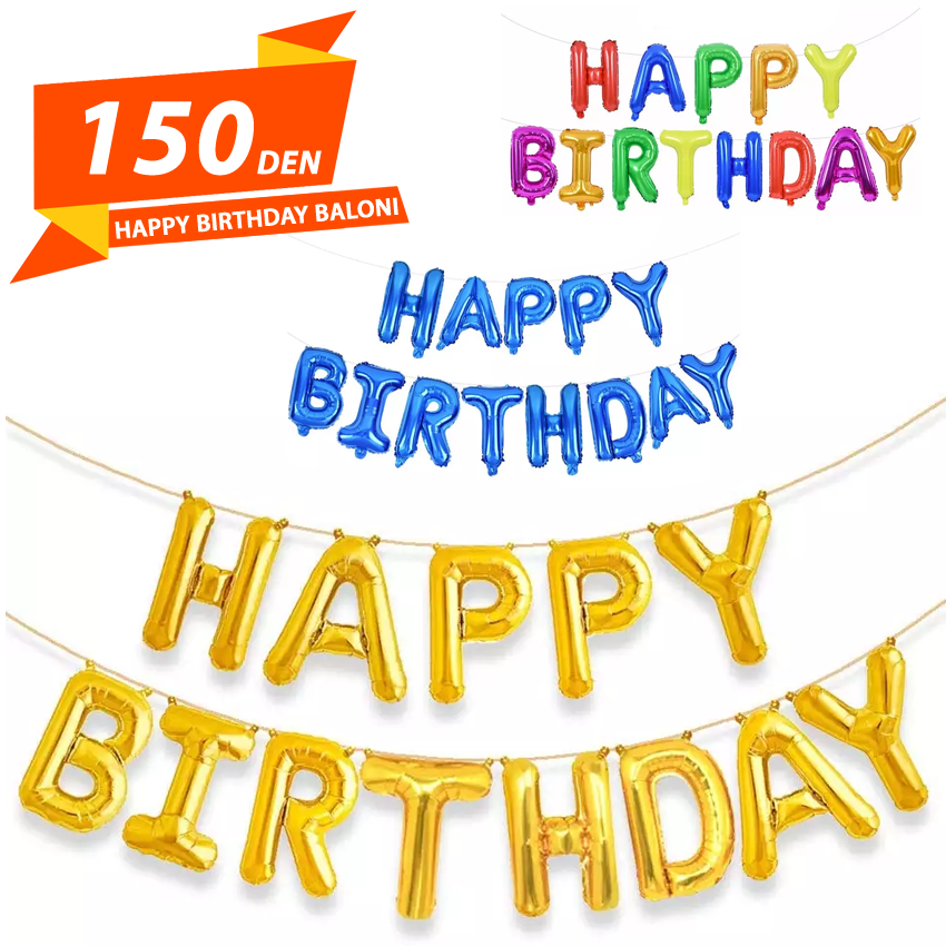 Baloni Happy Birthday – SPX MK